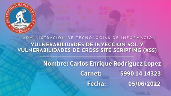 Inyección SQL | Genially