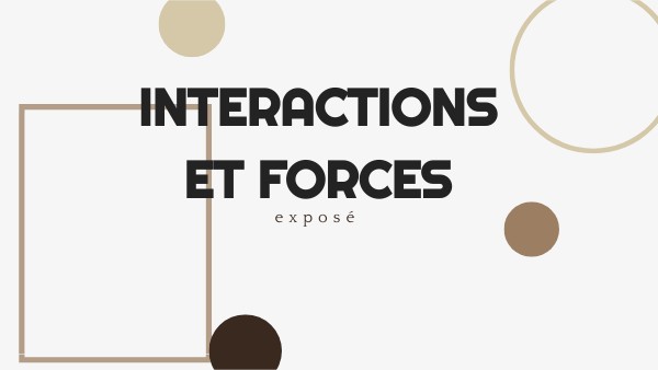 physique interaction et force | Genially