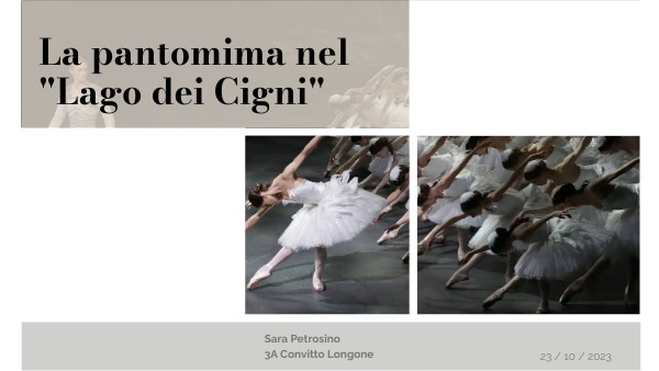 La pantomima nel "Lago dei Cigni" - Sara Petrosino