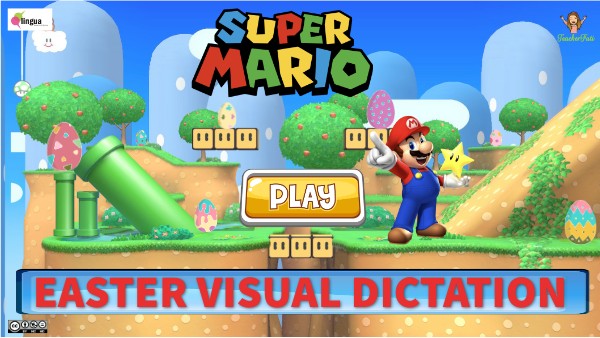 VISUAL DICTATION EASTER - SUPER MARIO | Genially