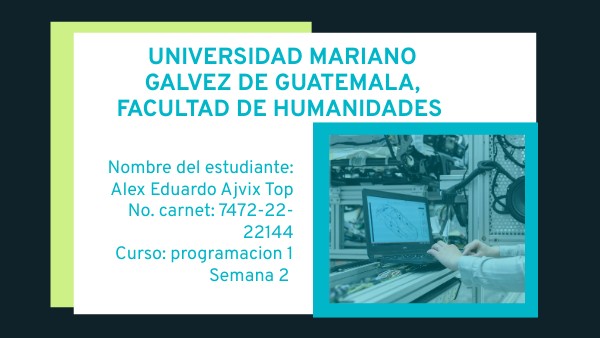 programacion 1 | Genially