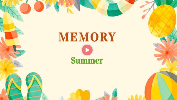 Summer memory English kids | Genially