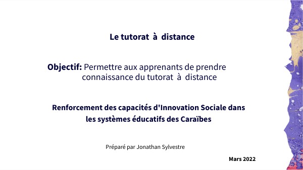 Le tutorat a distance | Genially