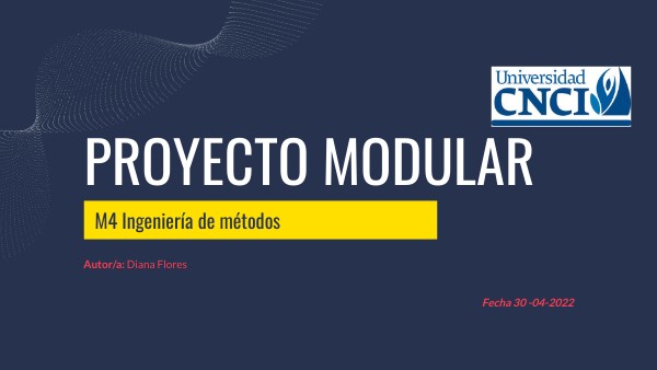 Ingeniería de Métodos -Proyector Modular | Genially