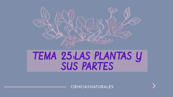 LAS PLANTAS Y SUS PARTES | Genially