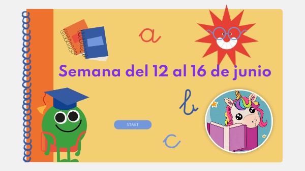 AGENDA 12 A 16 DE JUNIO | Genially