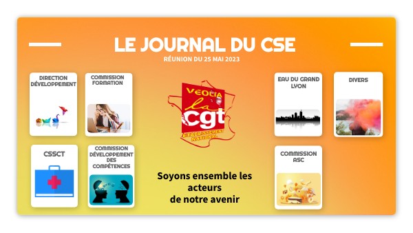 Le Journal du CSE 05/23 | Genially