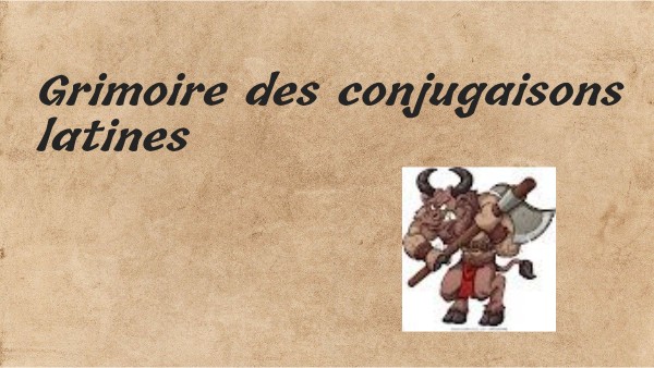 Latin: Les conjugaisons, qu'est-ce?