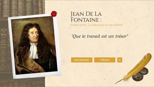 Le laboureur et ses enfants de La Fontaine