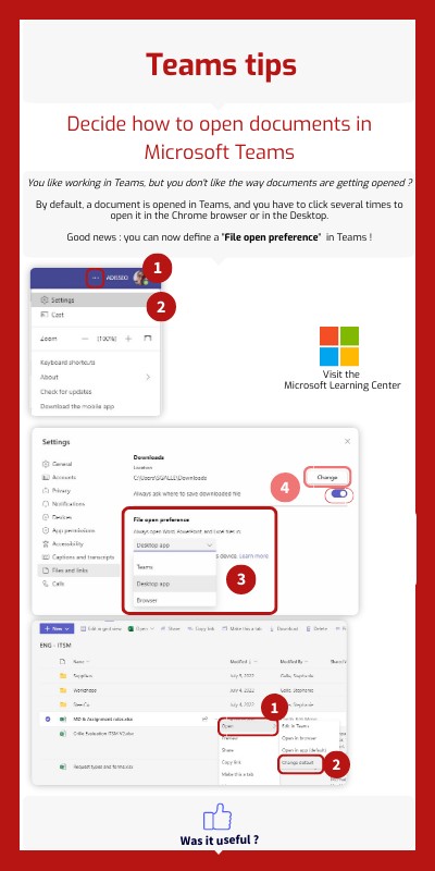 Teams File open preference | Genially