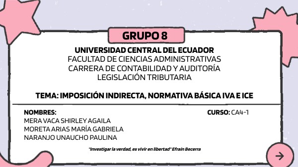 GRUPO 8 IVA-ICE | Genially