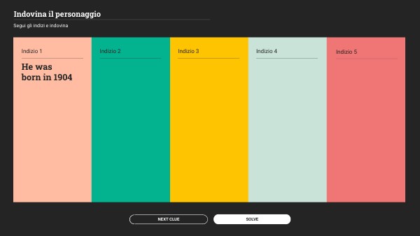 Indovina chi | Genially