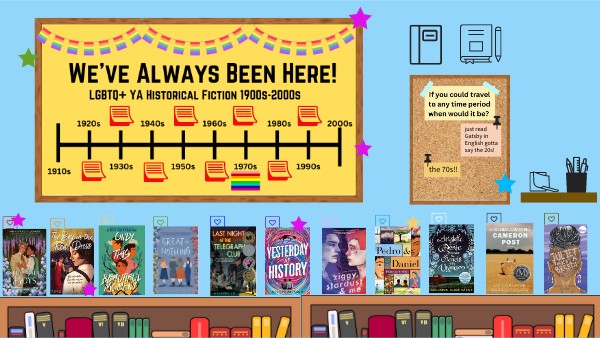 Discoverability Display: Queer Historical Fiction Bex Banner