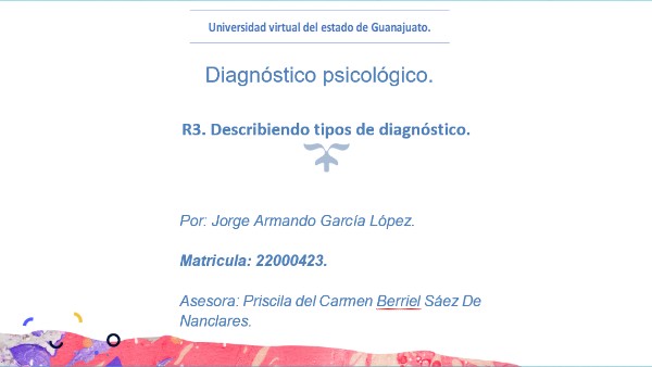 Diagnóstico psicológico | Genially