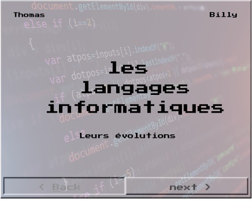 les langages informatiques