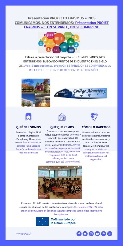 PRESENTACIÓN ERASMUS + 2022 FESB-PESSAC