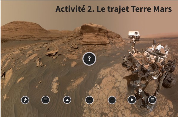 Activité 2. Le trajet Terre Mars | Genially
