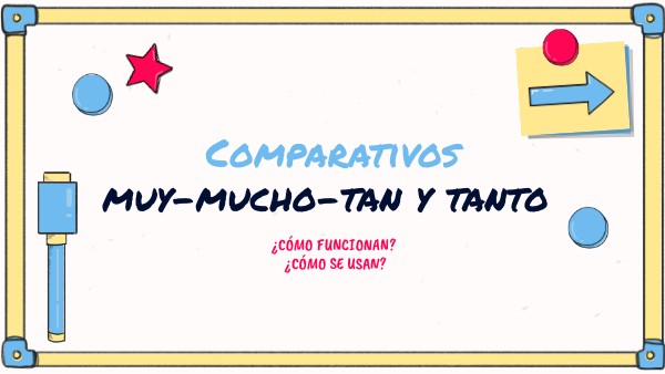 Comparativos / muy, mucho, tan, tanto | Genially