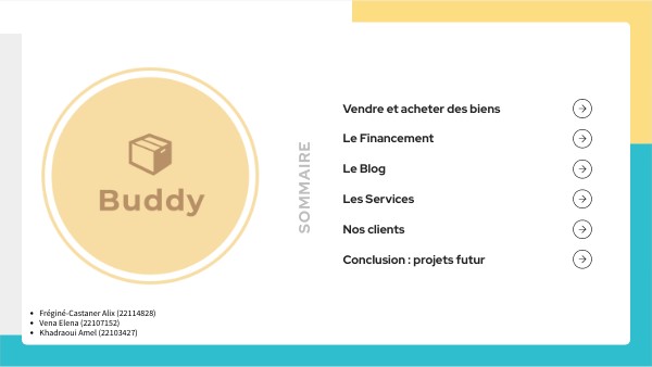 Présentation BUDDY | Genially