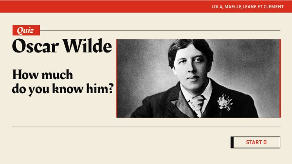 Oscar wilde quiz