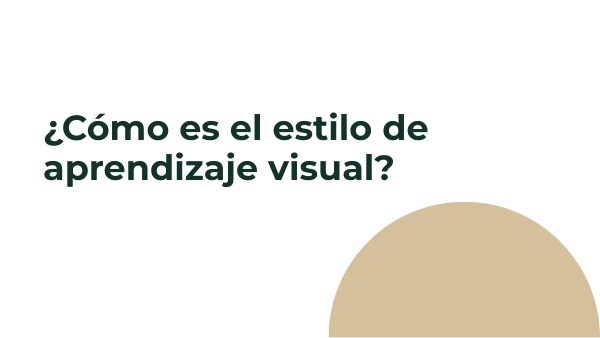Aprendizaje visual