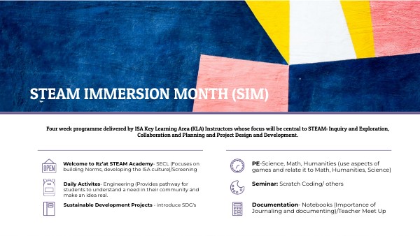STEAM IMMERSION MONTH (SIM)