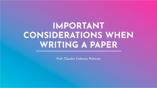 Introduction, Theses Statement, Abstract, Conclusion | Genially