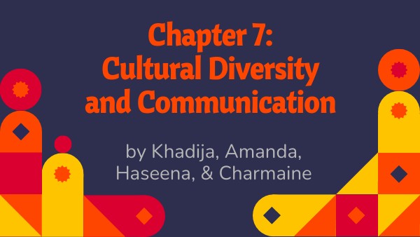 Chapter 7 Cultural Diversity and Communication | Genially