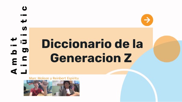 Diccionario de la Gen Z | Genially