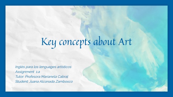 Key concepts about Art | Genially
