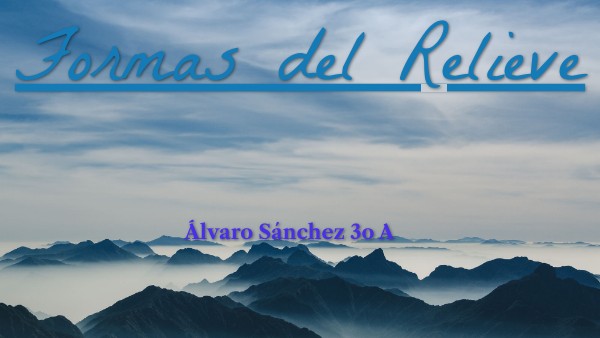 Las formas del relieve II