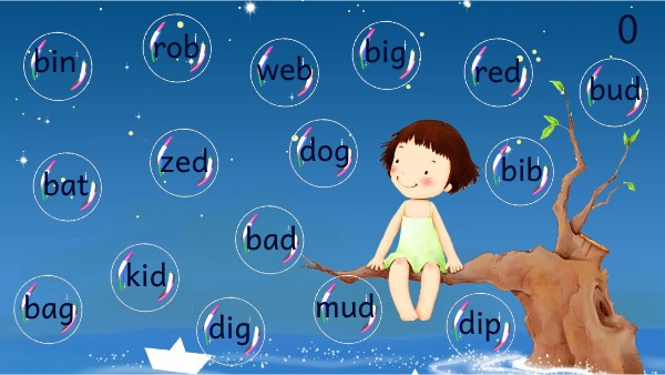 CVC Bubbles reading | Genially