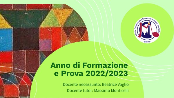 PRESENTAZIONE ANNO DI PROVA