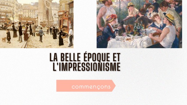 la belle époque et l'impressionism
