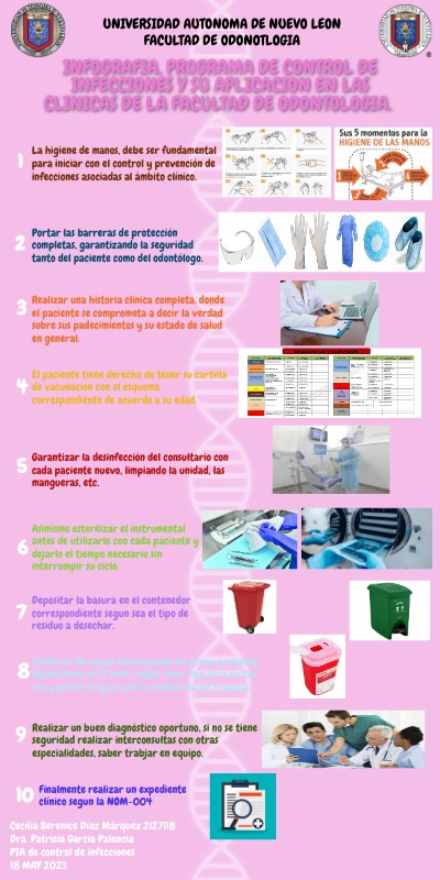 INFOGRAFIA DEL PROGRAMA DE CONTROL DE INFECCIONES | Genially