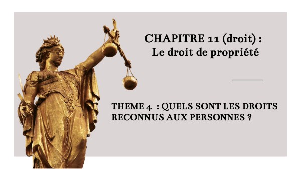 CHAPITRE 11 (droit) : Le droit de propriété | Genially