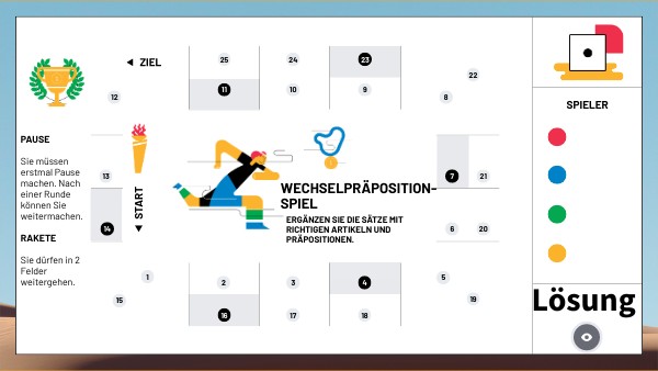 Wechselpräposition Brettspiel (K10 A2 neu) | Genially