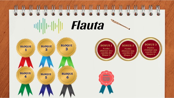 Medallero de flauta | Genially