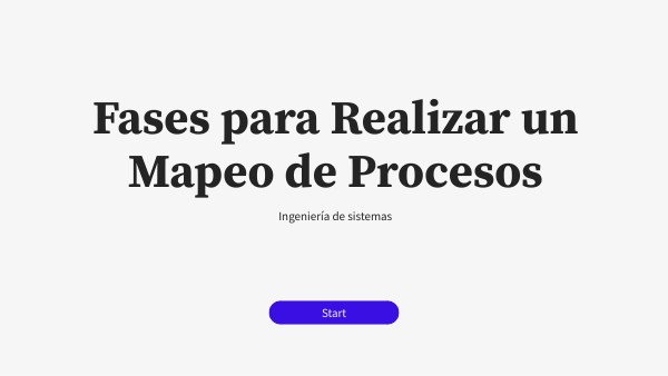 Mapeo de Procesos | Genially
