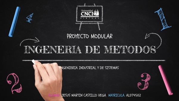 Ingeniería de métodos Proyecto Modular AL074502