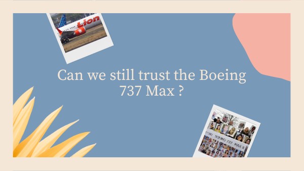 Can we still trust the Boeing 737 Max