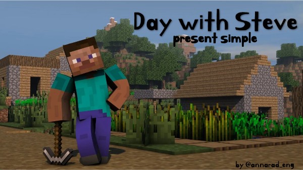 Minecraft Present Simple by @annarad_eng | Genially