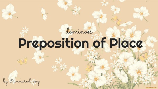 Prepositions of place: dominoes | Genially