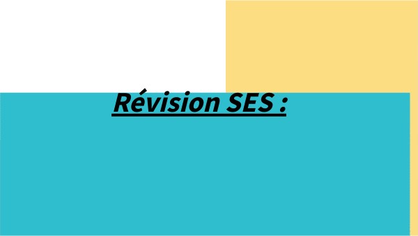 SES Revision | Genially