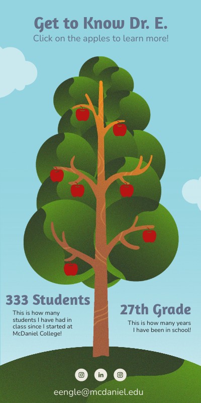 Get to Know Dr. E. Tree (Fall 2022) | Genially