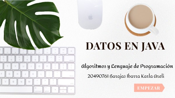 Tipos de datos en JAVA