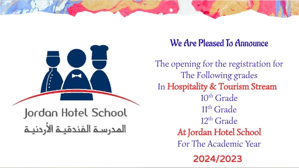 Jordan Hotel School (English Vr.) 23-24 | Genially