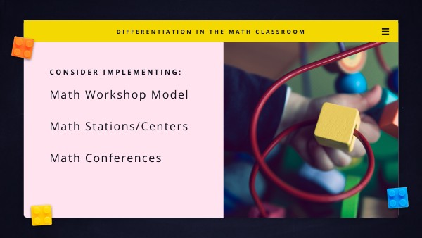 Math Differentiation Strategies