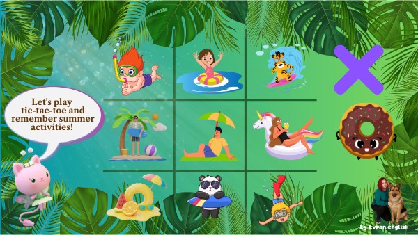 SUMMER TIC-TAC-TOE | Genially