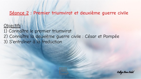 Séquence 4, séance 2 - Latin 3ème